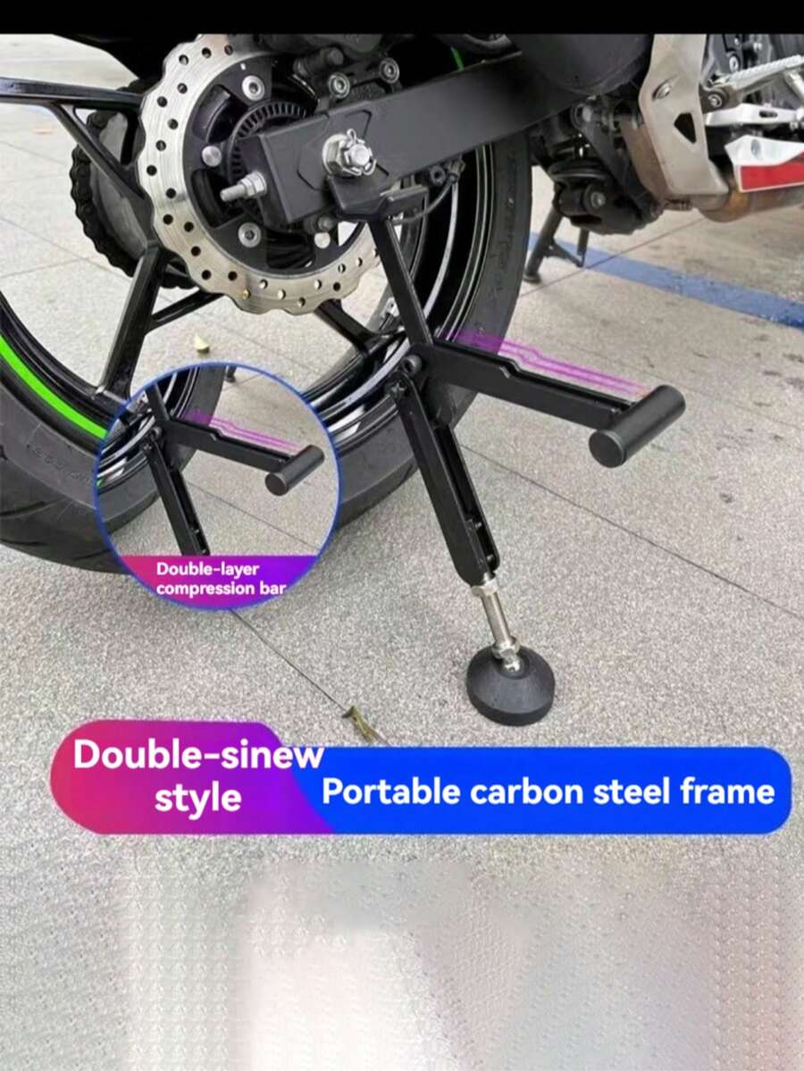 1PC/Motorcycle Rear Wheel Stand Portable Foldable Front And Rear Wheel ...