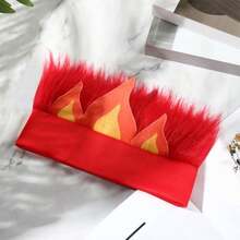 Tradder Halloween Angry Flame Headband Red Flame Headpiece Costume ...