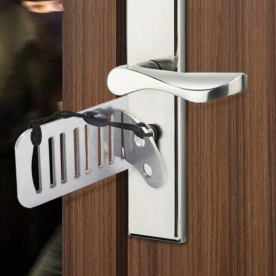 2pcs Portable Travel Door Lock, Improved Travel Door Lock, Hotel Rental ...