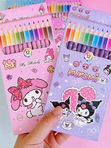 Colored Pencils,Kuromi 12 Color Painting Brushes,Beginner Drawing Art ...