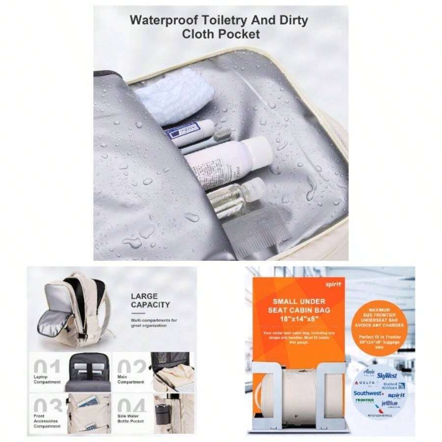 Ryanair Personal Item 40x20x25 Travel Bag, 20L Carry On Backpack Flight ...