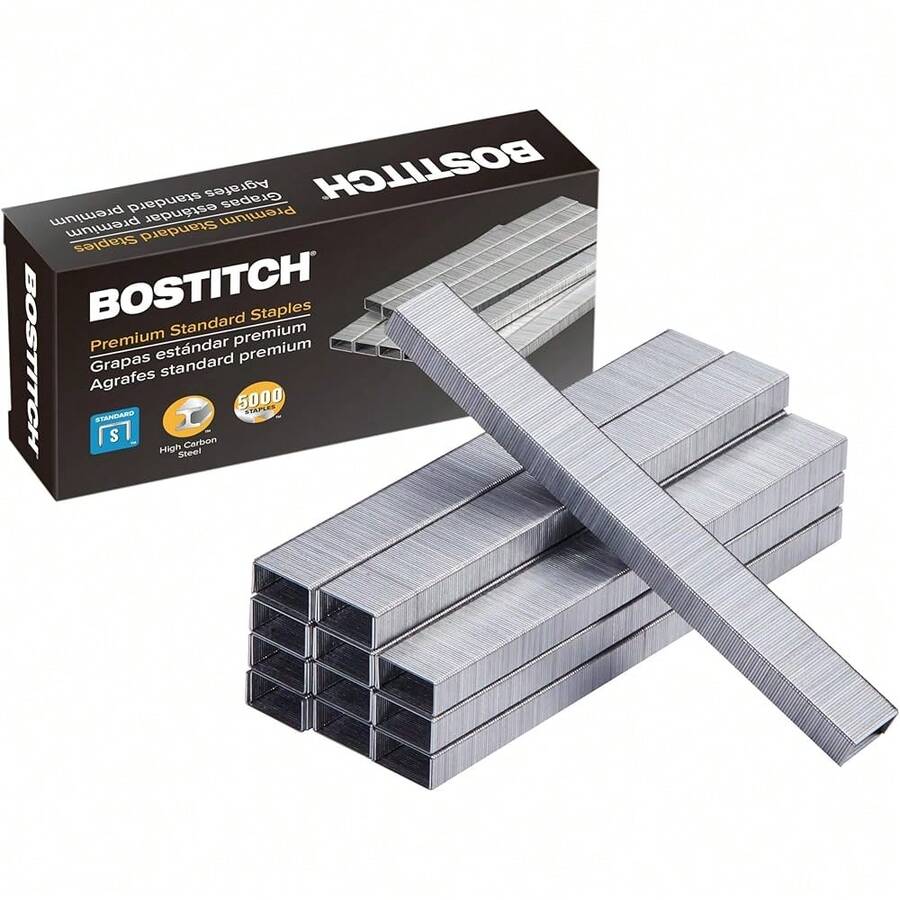2025 NEW Office Premium Standard Staples, 1/4" Full Strip, Box Of 5,000 ...