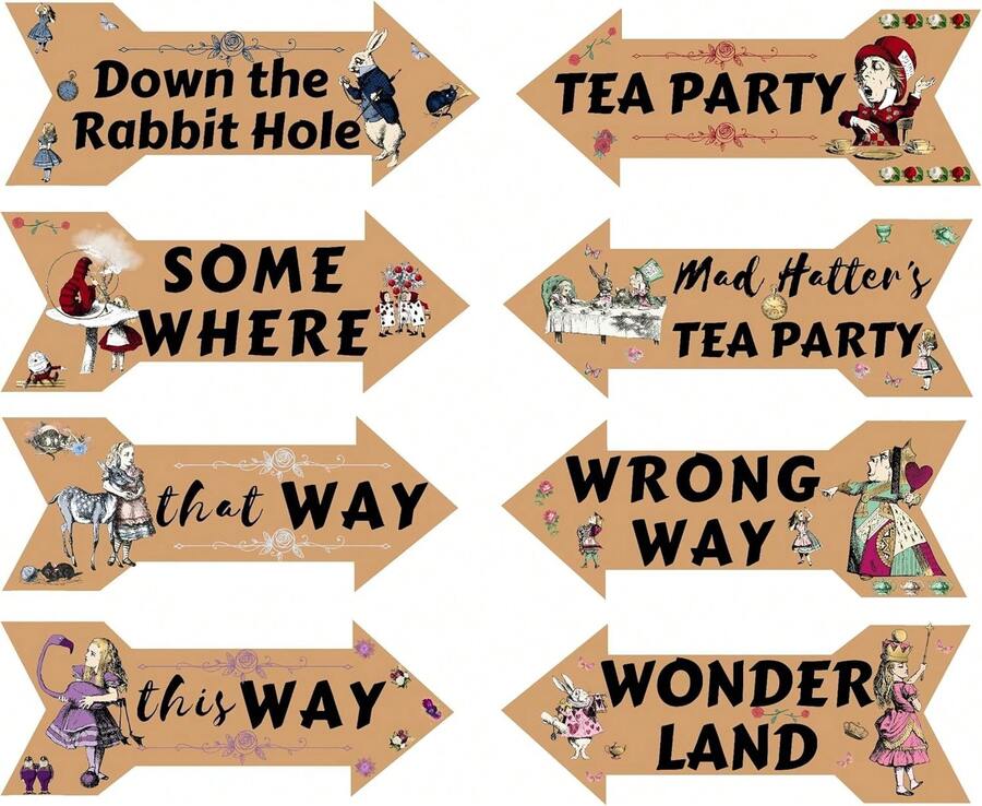 Decoración *** fiesta *** Alicia en el País *** las Maravillas, estilo ...