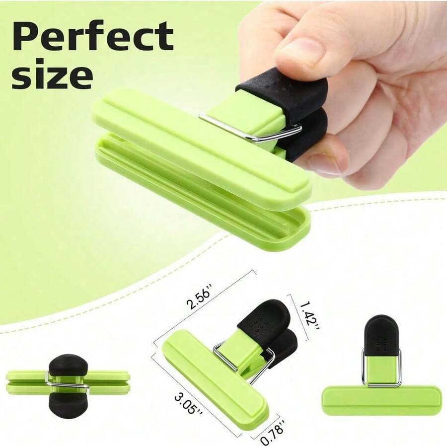 1PCS Three Colors Chip Bag Clips Plastic Heavy Duty Food Bag Clips ...