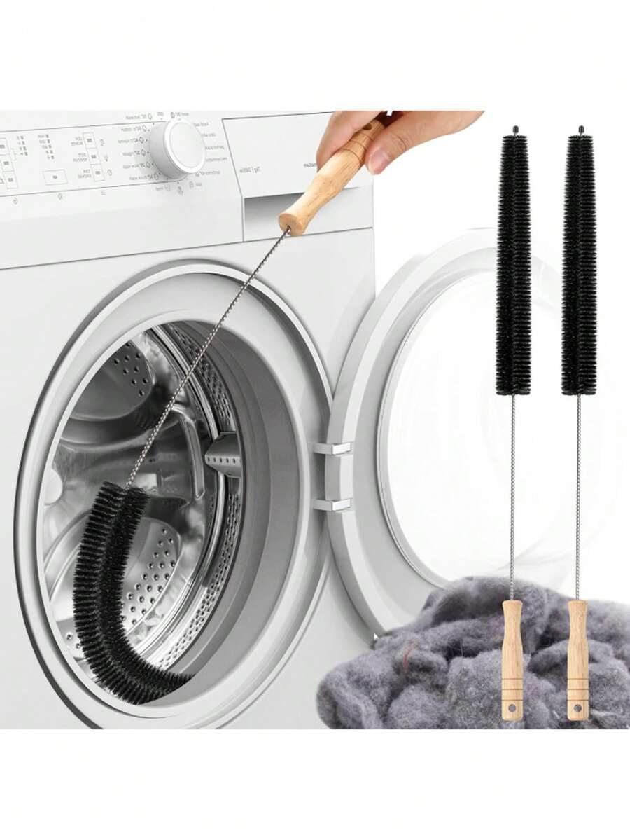 2pcs/1pc Dryer Lint Cleaning Kit, Washer Brush Style Dryer Vent ...