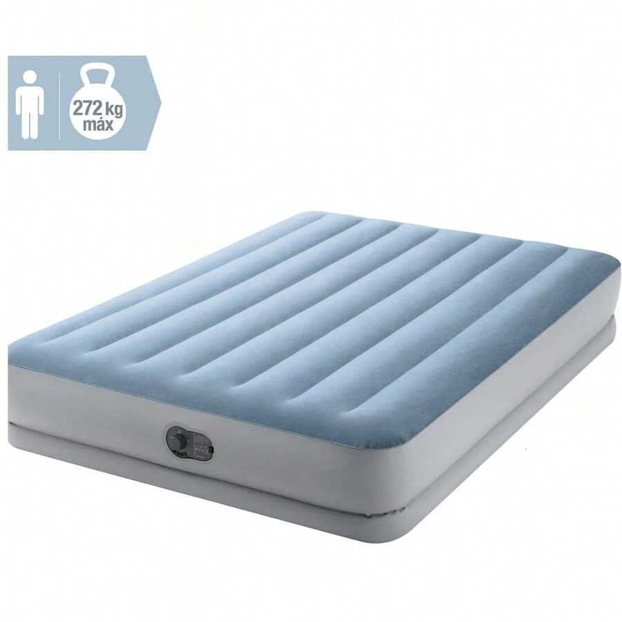 Intex Intex Queen Dura Beam Plus Double Inflatable Mattress With Built ...