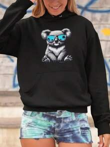 Beach Koala Hoodie, Australian Animal Hoodie, Fashionable And Cute ...