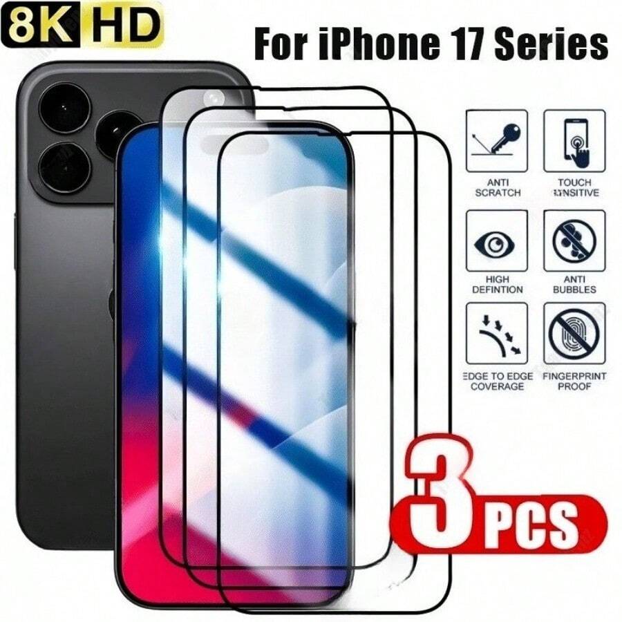 3-Pack High-Definition Scratch-Resistant 9H Hardness Smooth-Touch ...