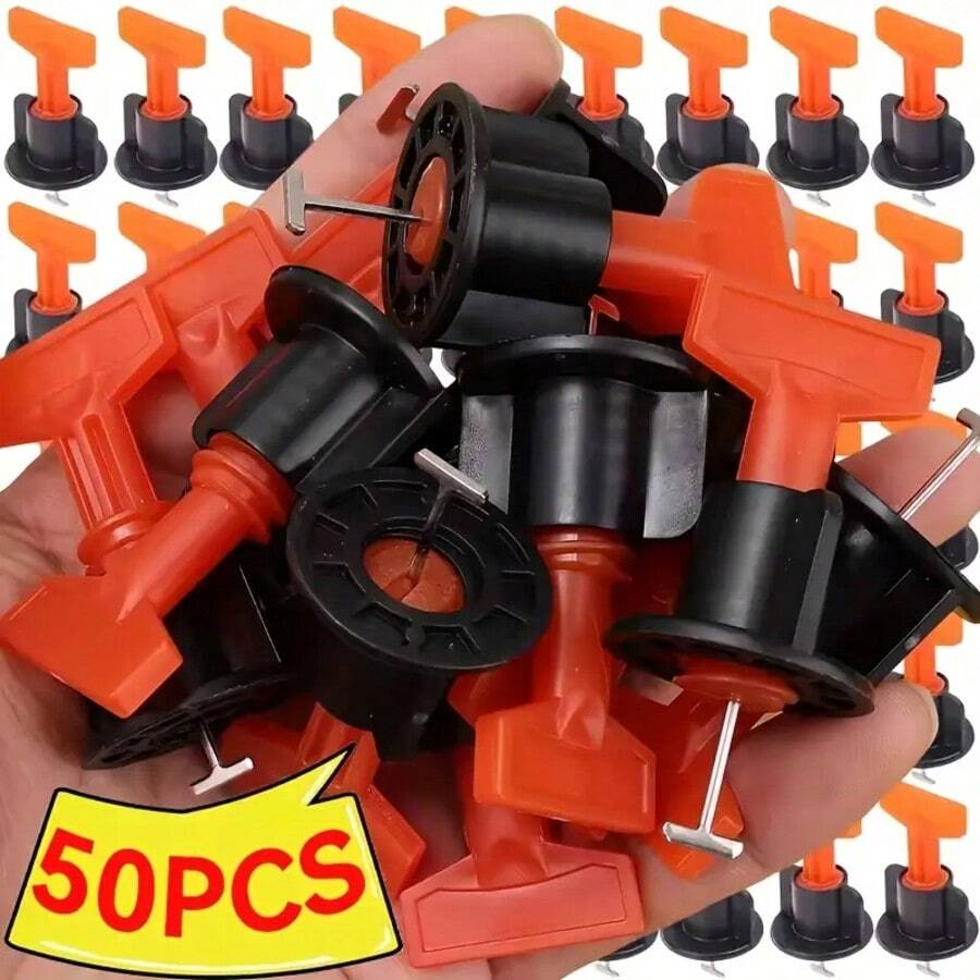 50pcs Adjustable Floor Tile Leveling System Clips | Ceramic Tile ...