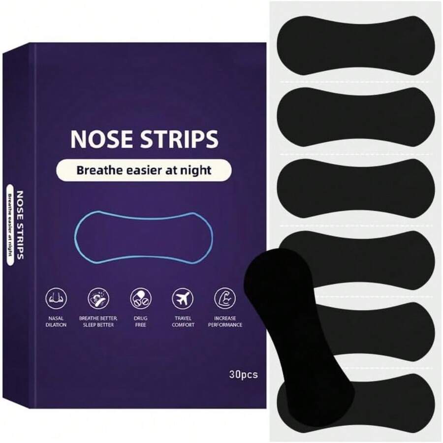 Sleep And Snoring Nasal Strips, Reduce Snoring, Aid In Breathing Better ...