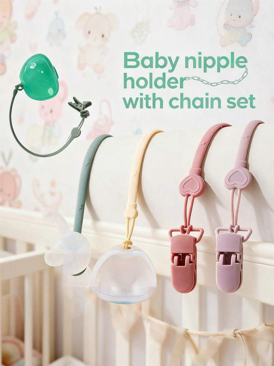 2pcs Baby Pacifier Case, Suitable For Stroller, Outdoor & Pram | Soft ...