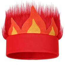 Tradder Halloween Angry Flame Headband Red Flame Headpiece Costume ...