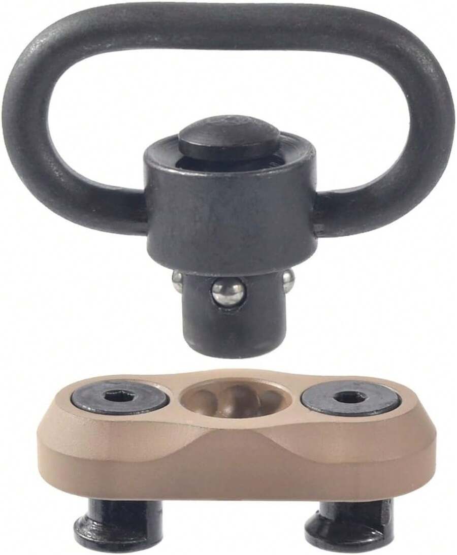 QD Swivel Mount 1.25 Inch Push Button With Adaptor Base For Keymod Rail ...