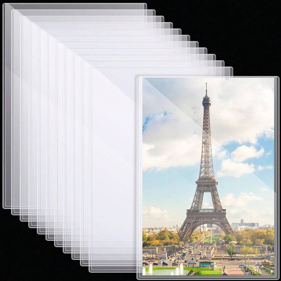 12 Pcs Poster Protector Sleeve 18 X 24 Inch Clear Rigid Print Plastic ...