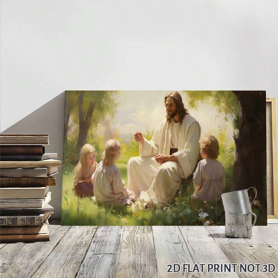 2D Flat, Posters & Prints 1Pc Framed Jesus Wall Decor For Prayer Room ...