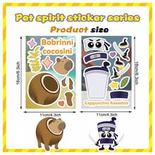 8Sheets New Italian Brainrot AI Animals Make A Fece Puzzle Sticker ...