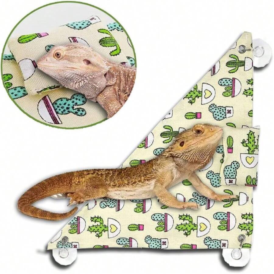 Bearded Dragon Haock With Pillow, Swing Hanging Reptile Bed Lounger ...
