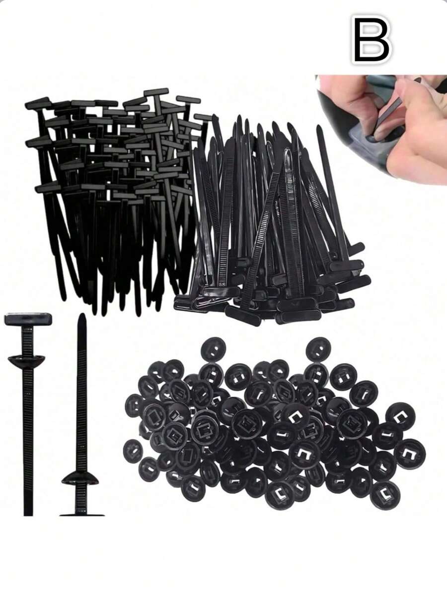 Heavy Duty Nylon Cable Tie Buckles With Lock - Self-Locking Zip Ties ...