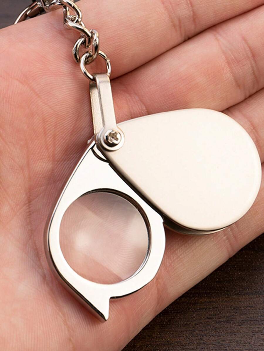 1pc Magnifying Glass Keychain - Portable Folding Pocket Magnifying ...