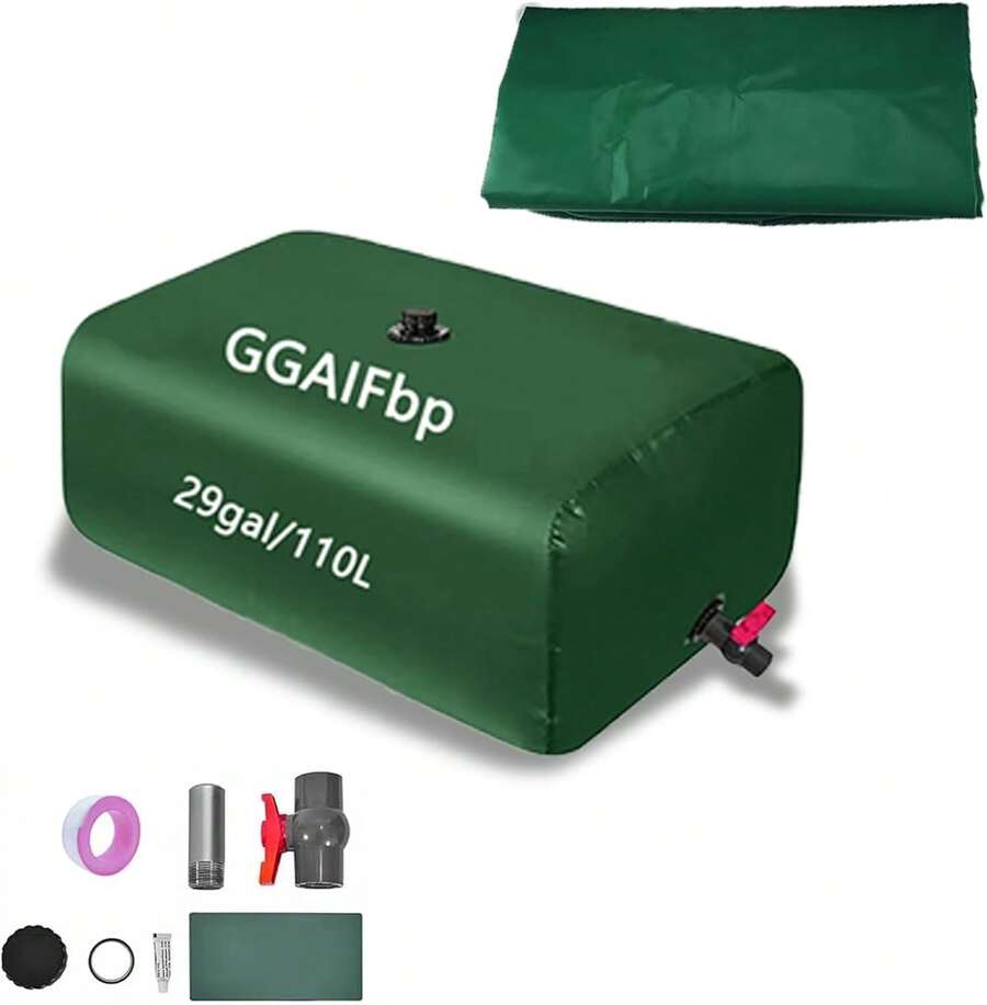 Water Storage Bladder 29Gal/110L Portable Large Capacity Water Storage ...