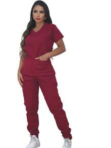 Women's Surgical Scrub Hospital Pajama Set With Waistband, Various ...