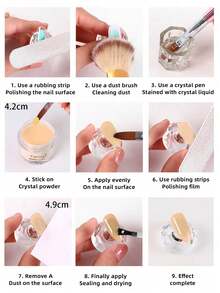 15g Acrylic Powder Nail Art Kit, Acrylic Powder And Liquid Set, Crystal ...