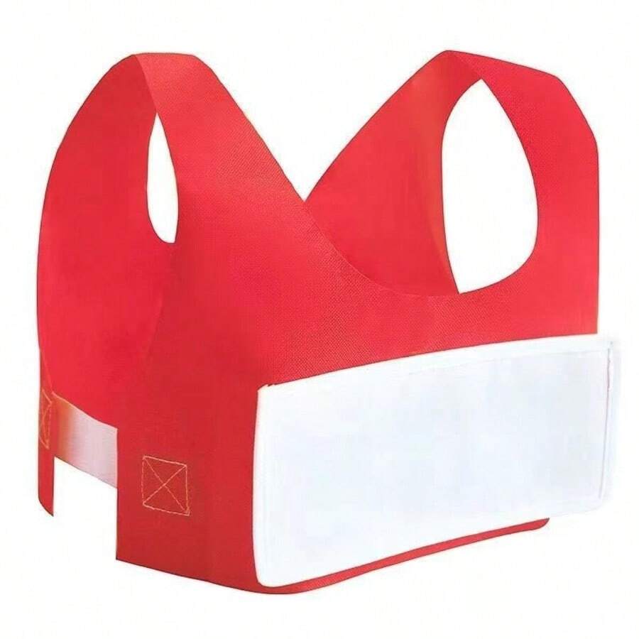 1 Pc Display Vest, 4 Colors, Pocket Vest, Magic Tape Card Insertion ...