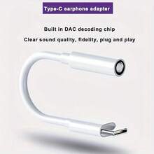 USB C To 3.5mm Audio Headphone Adapter, Type C Converter Dongle Aux ...