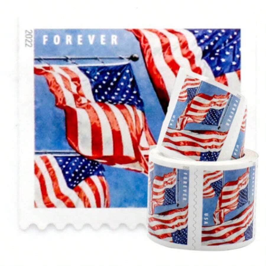 2022 Flag Roll, 100 Pieces. Stamps, Forever. Postage. Collectible ...