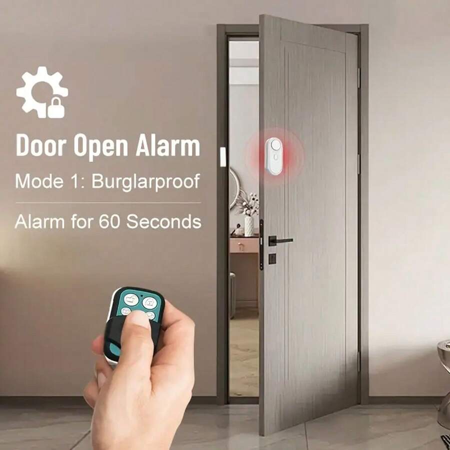 Alarma inalámbrica de puerta y ventana con control remoto y volumen ...