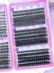 660 Stücke - 30D 40D 60D 80D 100D Künstliche Wimpern, D-Locken gemischte Länge, dichter ...