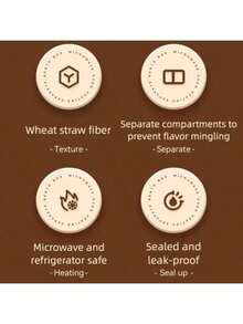 1 Set Bento Box Set, 3-In-1 Bento Box Set, 3 Compartments Container ...