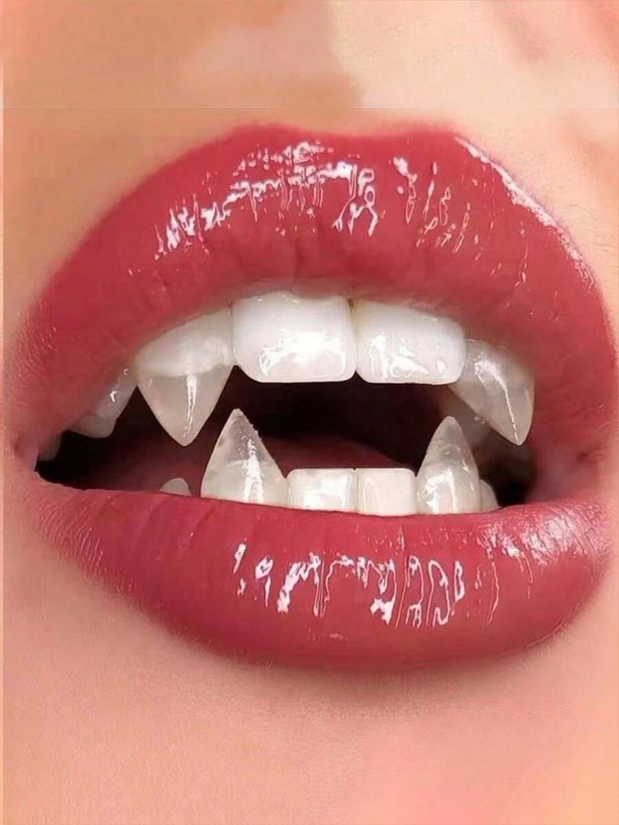 Zombie Fangs, Vampire Dentures, Resin Transparent Fangs, Parody Toys ...