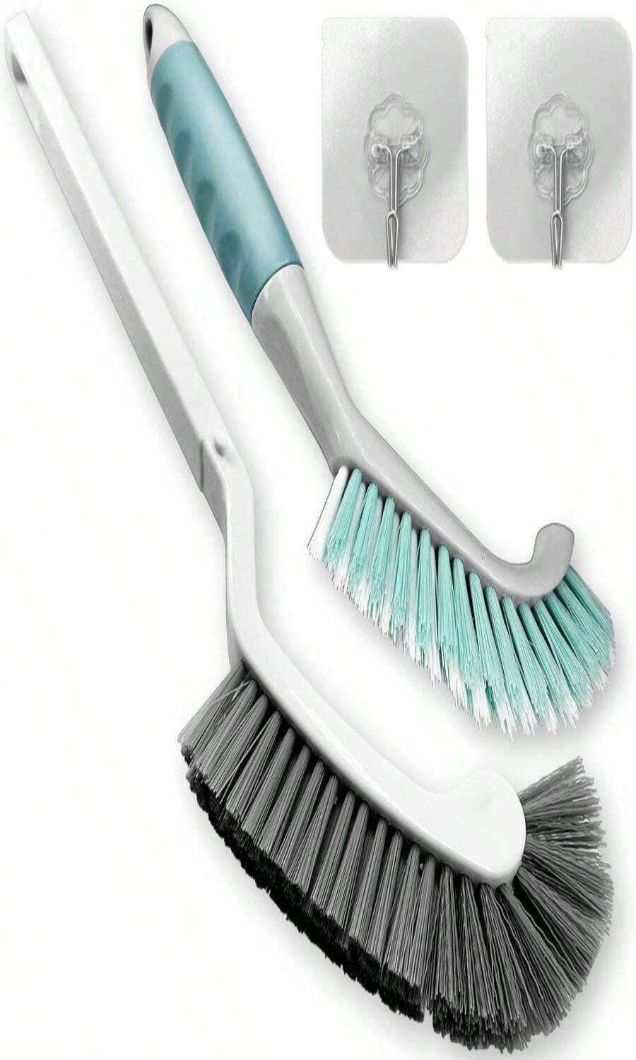 2Pcs Cleaning Brushes, Multi-Purpose Right Angle Brush Scrubbing ...