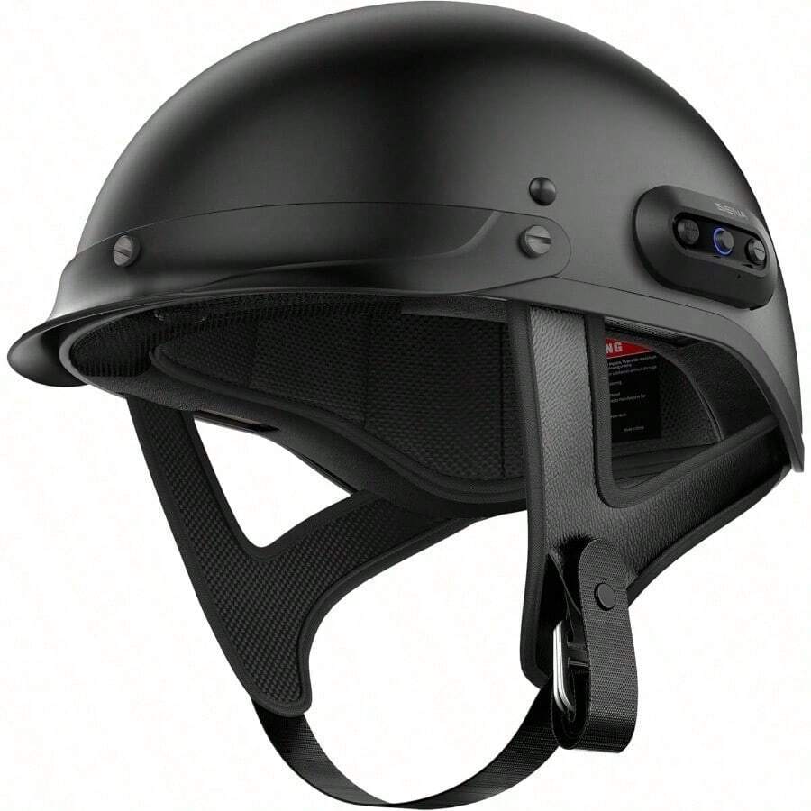 Cavalry 2 Mesh Intercom Enabled Motorcycle Half Helmet Integrated ...