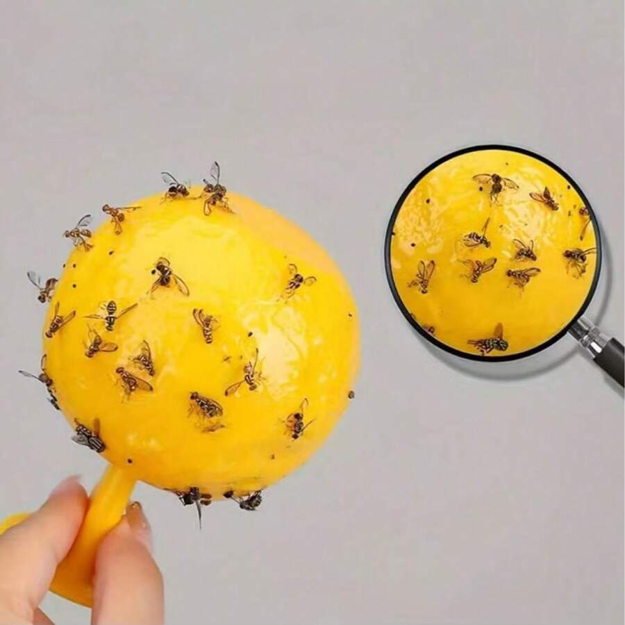 1pc Loofah Fruit Fly Trap, Sticky Fly Ball, Fly Lure Ball, Wasp ...