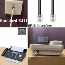 Ubramac 15 Feet Long Telephone Extension Cord Phone Cable Line Wire ...