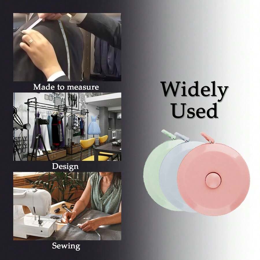 GDMINLO 3 Pack Tape Measure Measuring Tape Body Fabric Sewing Tailor ...