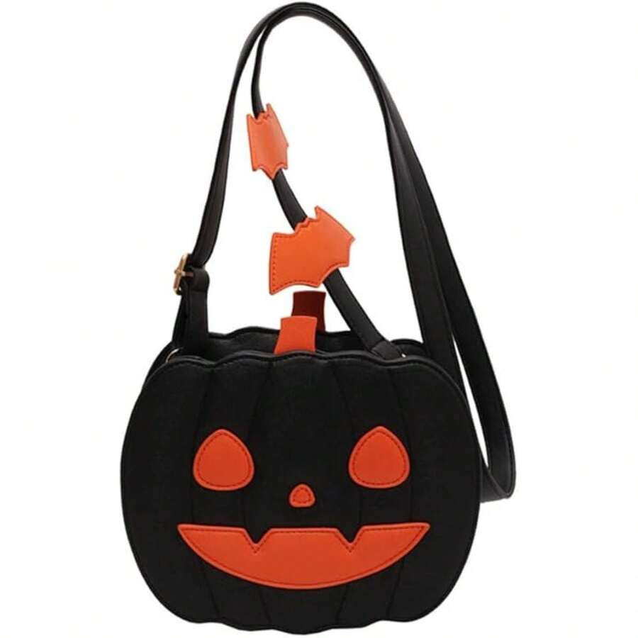 Small Spooky Pumpkin Purse - Crossbody Bag For Women, Stylish ...
