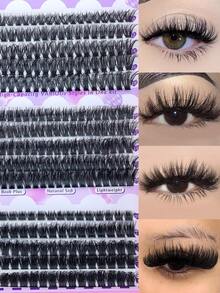 660 Stücke - 30D 40D 60D 80D 100D Künstliche Wimpern, D-Locken gemischte Länge, dichter ...