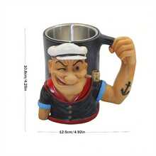 3D Mug - Large Capacity Resin Coffee Cup With Cartoon Design, Durable ...