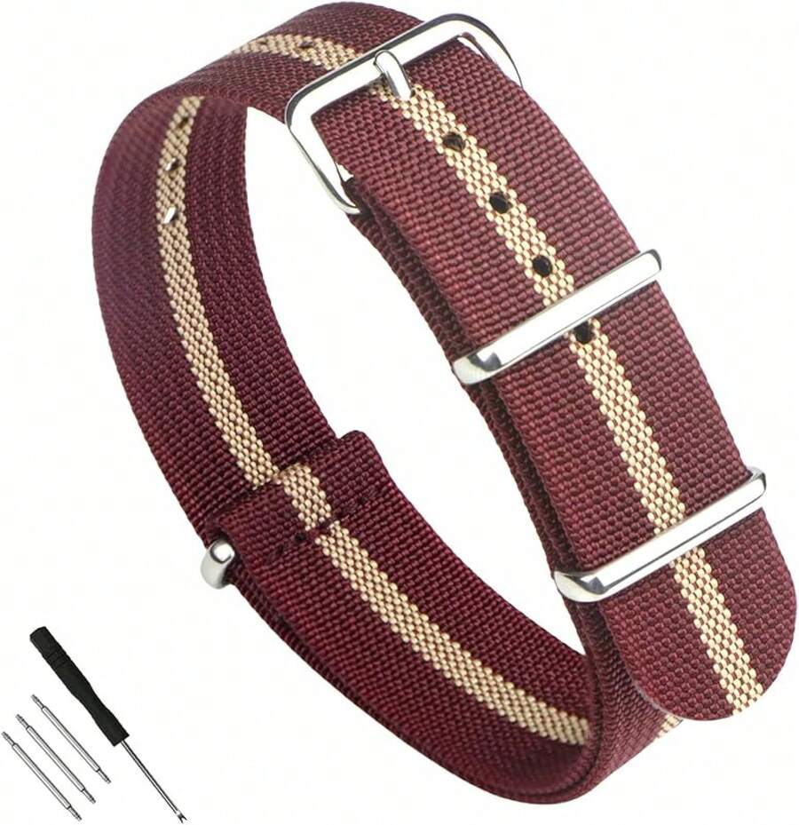 Military Ballistic Nylon Watch Straps 18mm-22mm Replacement Band ...