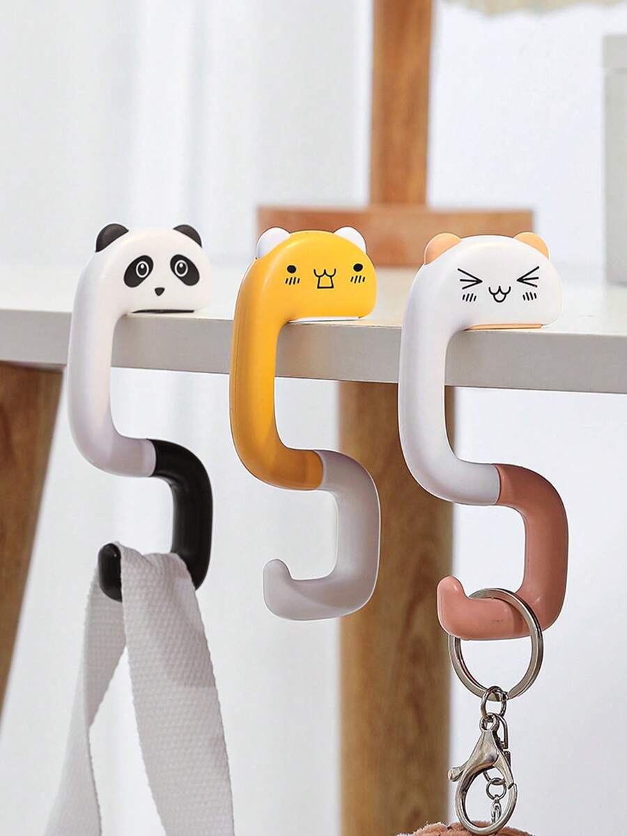 Cute Cartoon Foldable Desk Hook, Portable Purse Hanger For Table Edge ...