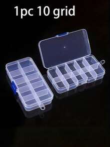 1pc Transparent Multi-Compartment Jewelry Storage Box, Versatile Clear ...