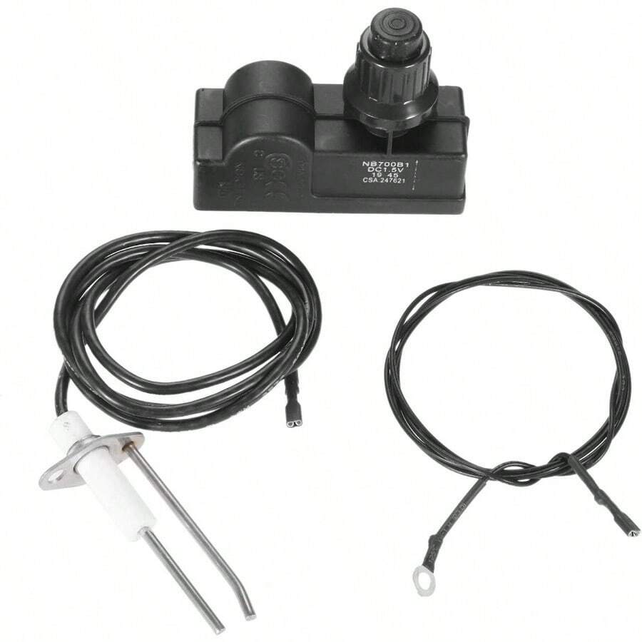 Fire Pit Igniter 2 Outlet Push Button Ignition Kit, Ground Wire Fire ...