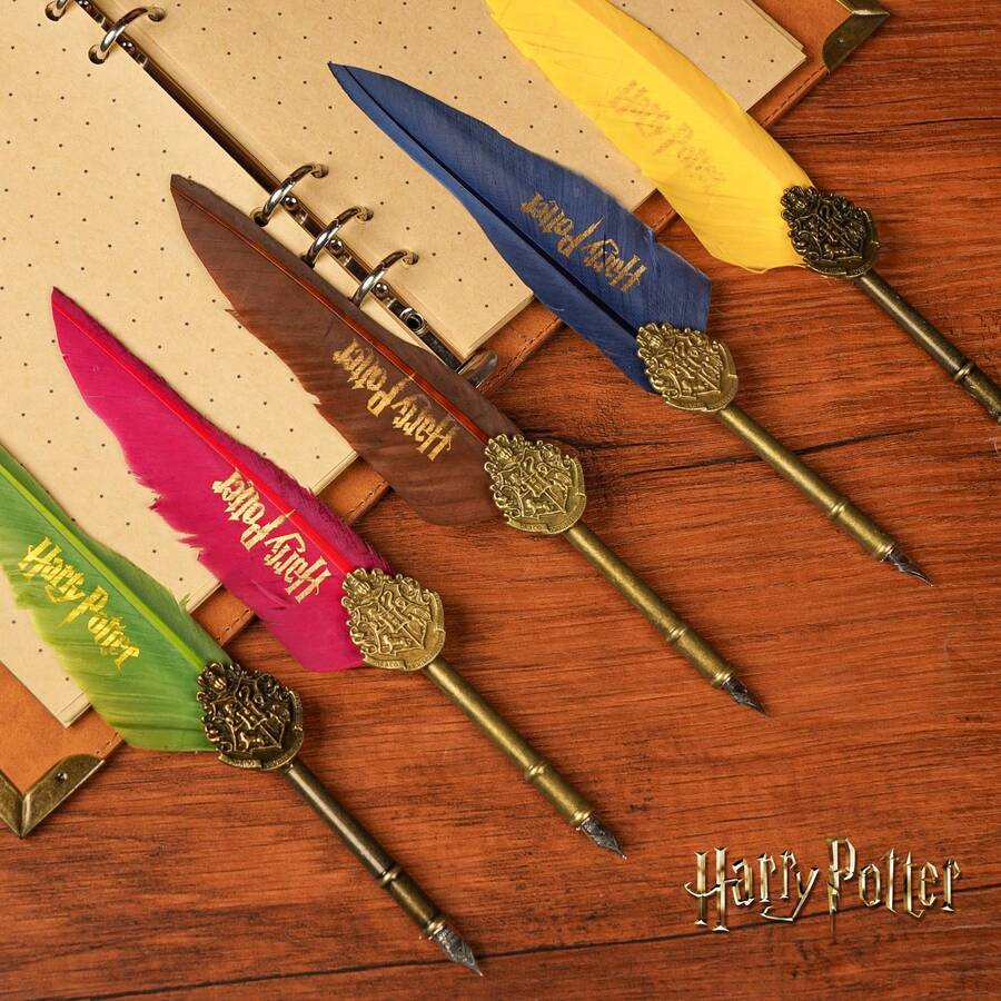 Harry Potter 1pc Vintage Feather Quill Pen - Harry Potter Hogwarts ...