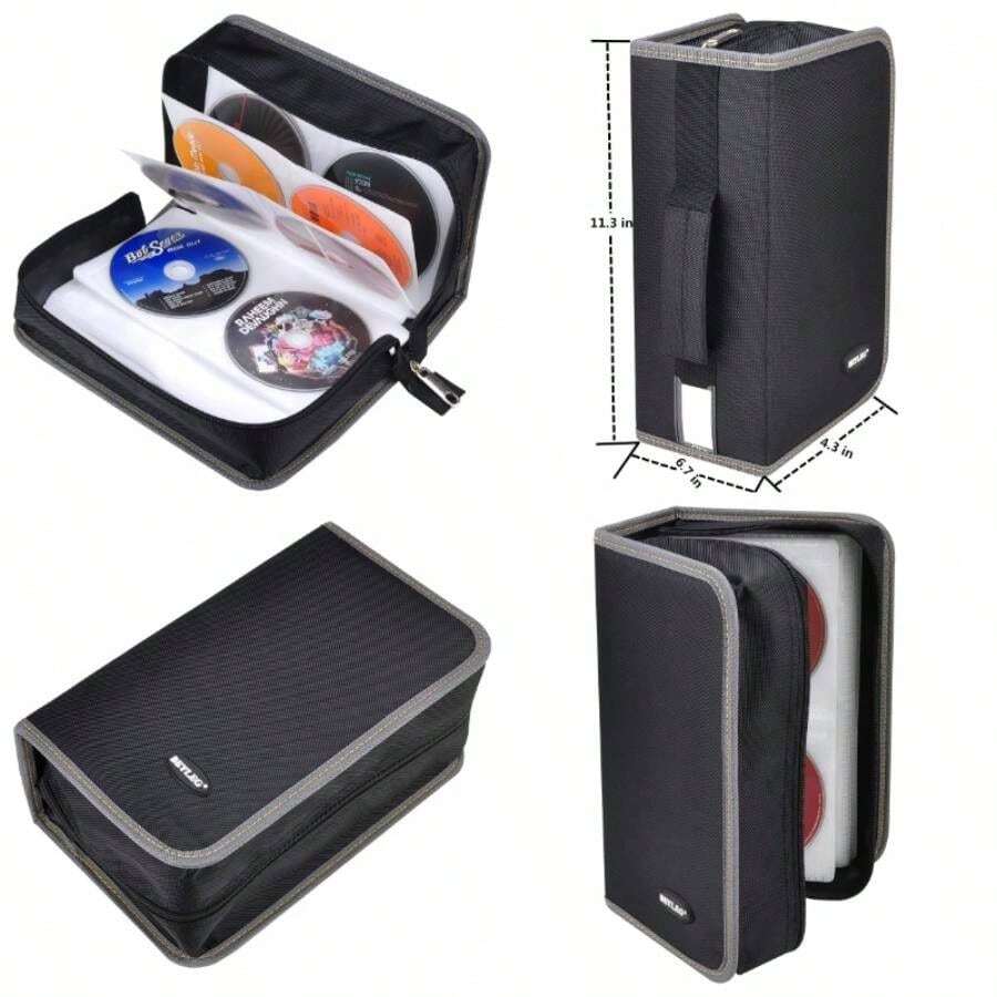 CD Wallet DVD Case, 128 Capacity DVD Storage DVD CD Disk Holder CD Case ...