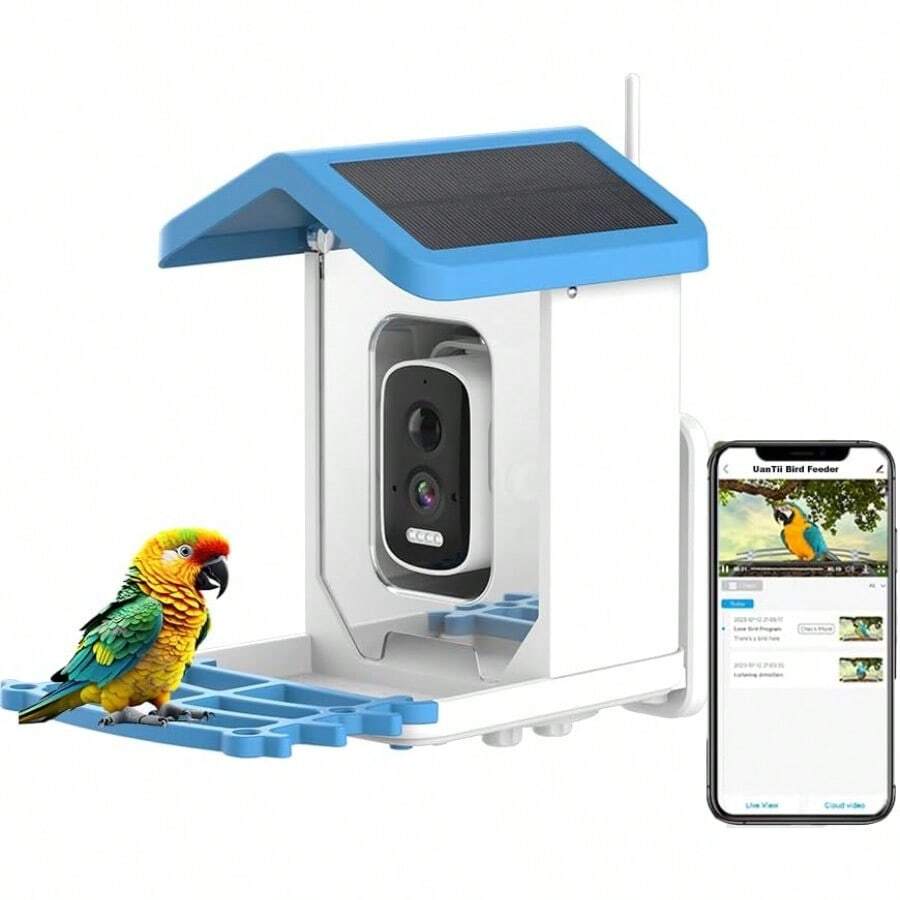 Smart Bird Feeder With 4MP HighDefinition Camera Night Vision IP65 ...