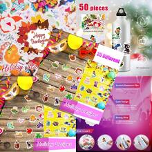 50 Pieces Seasonal Stickers For Holiday Stickers Teachers Assortment ...