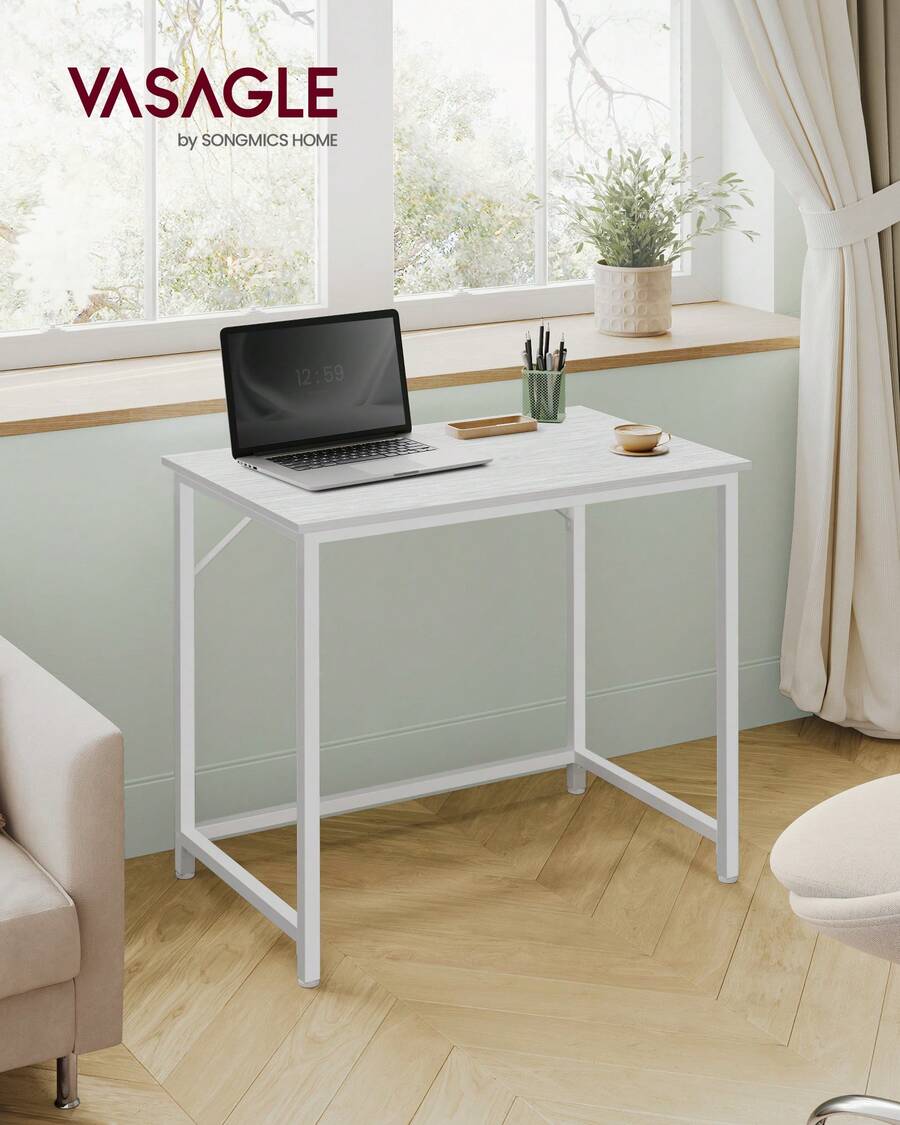 VASAGLE Computer Desk, Small Office Desk And Workstation, Work Desk For ...
